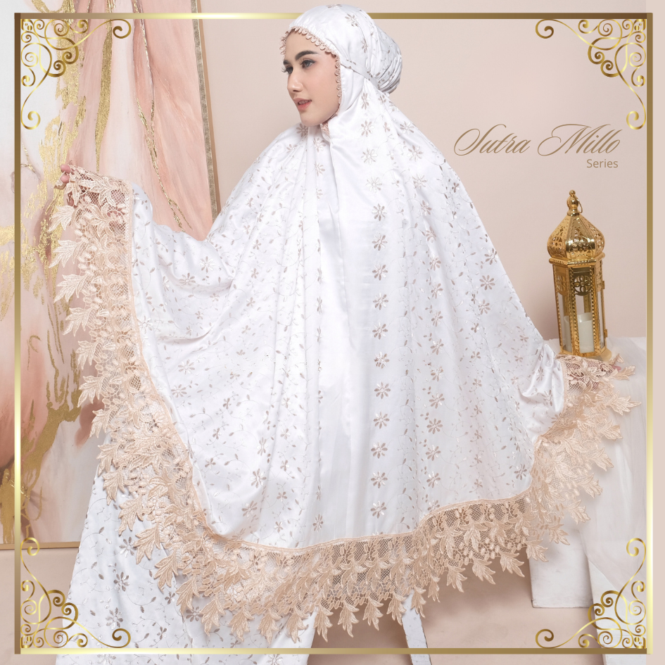 ALMECCA - Luxurious Al-Mecca Silk Millo Traveling Daily Adult Mukena ...