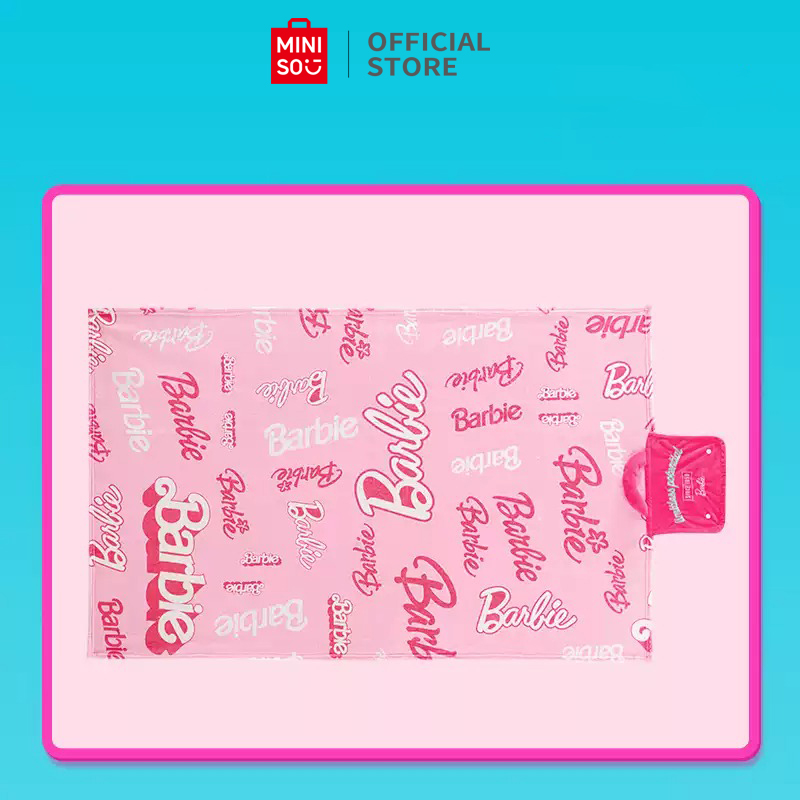 Mminiso X Barbie Shining Collection Foldable Hooked Blanket 150x100CM ...