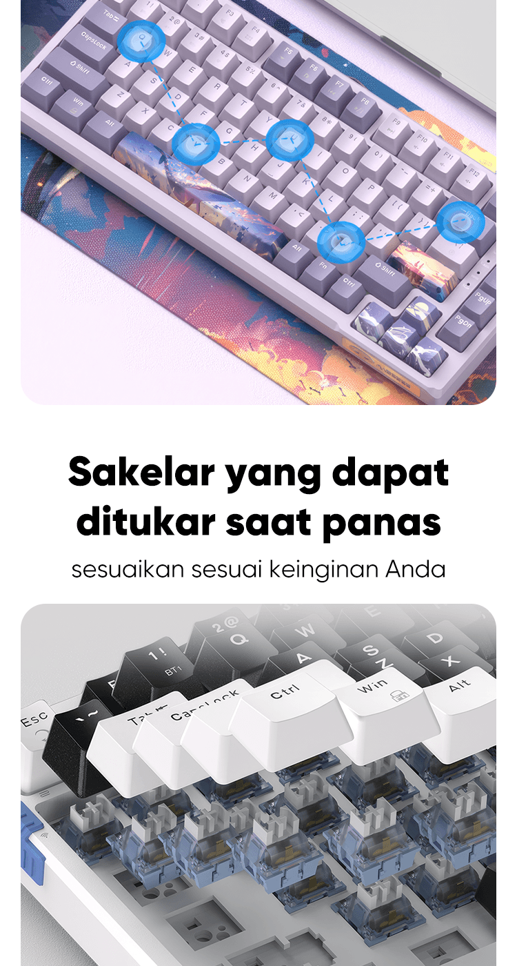 Magegee Mechanical Keyboard Gaming Bluetooth Wireless 2.4G 3 Models ...