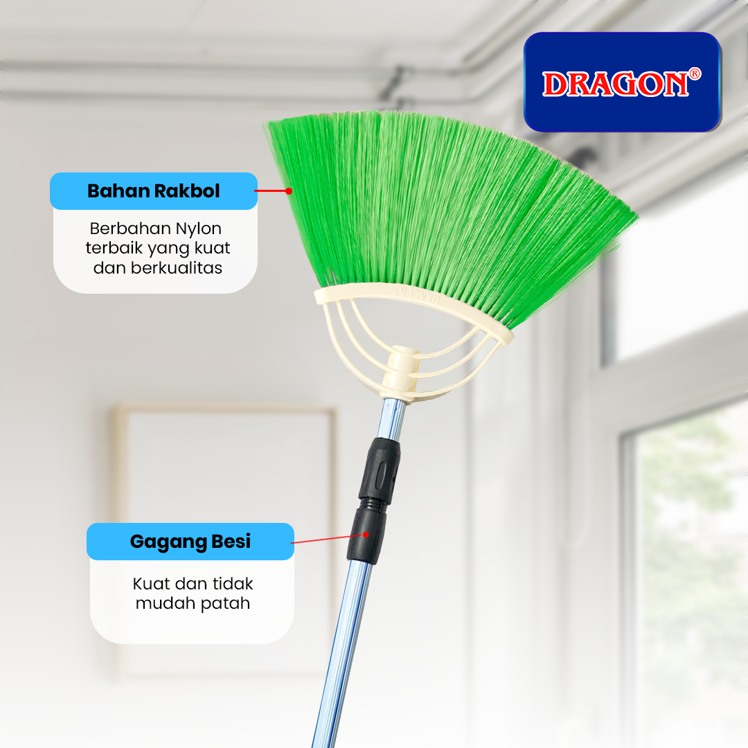 Dragon Roman Rakbol 200 Cm Roof Broom Home Ceiling Cleaner Multipurpose ...