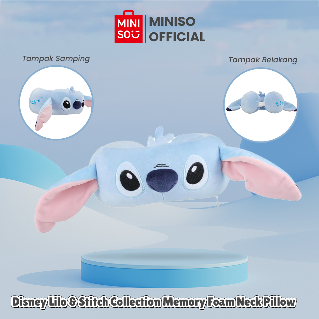MINISO x Disney Lilo & Stitch Collection Memory Foam Neck Pillow Cute ...
