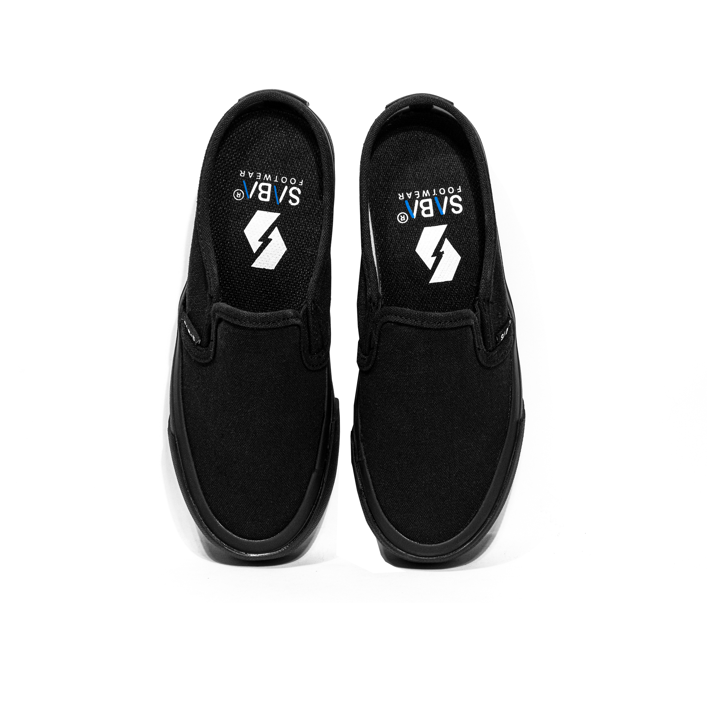 SABA Vintage Slip On Flip Mule All Black - Casual Sneakers for Men and ...