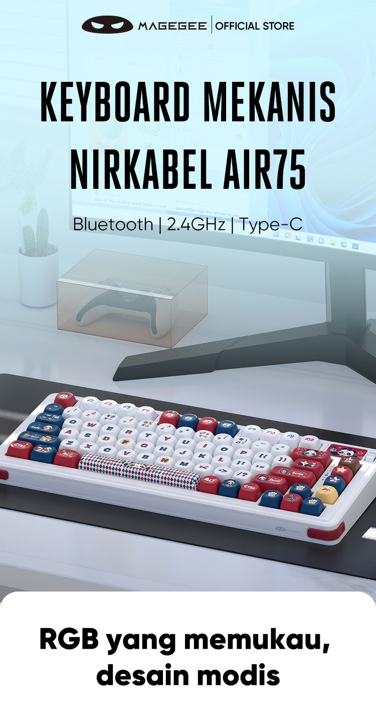 Magee Keyboard Mechanical Bluetooth Wireless 2.4G 3 Models RGB Lights ...