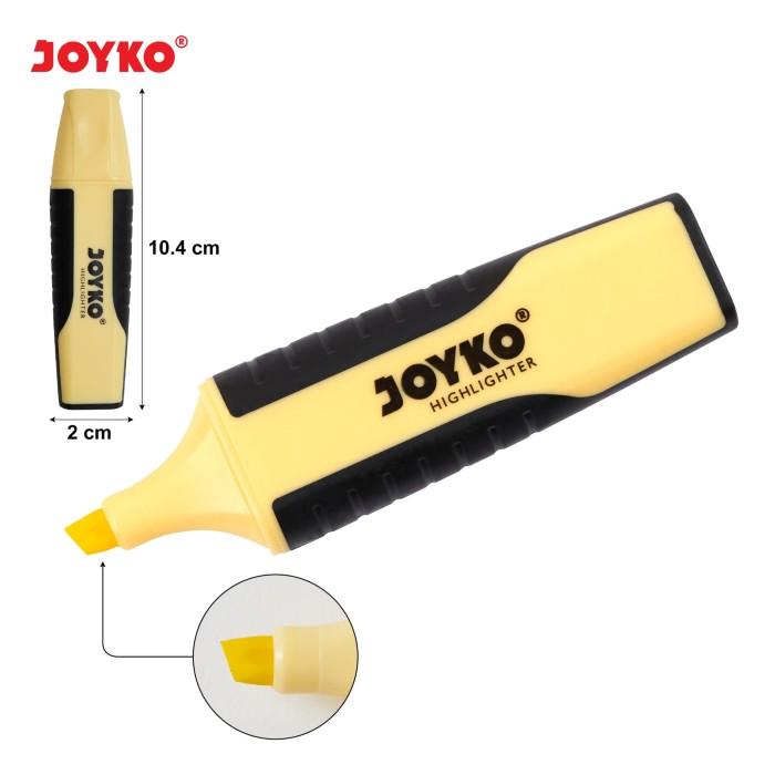 JOYKO Colored Marker Highlighter HL-70 Pastel Color 1 Set 6 Pcs ...