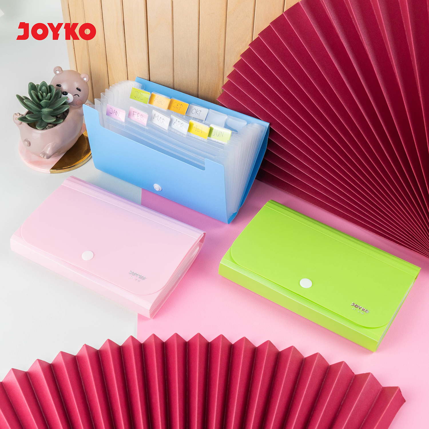 Expanding File Harmonica Folder Joyko EF-1218 Giro 13 Pocket | Shopee ...