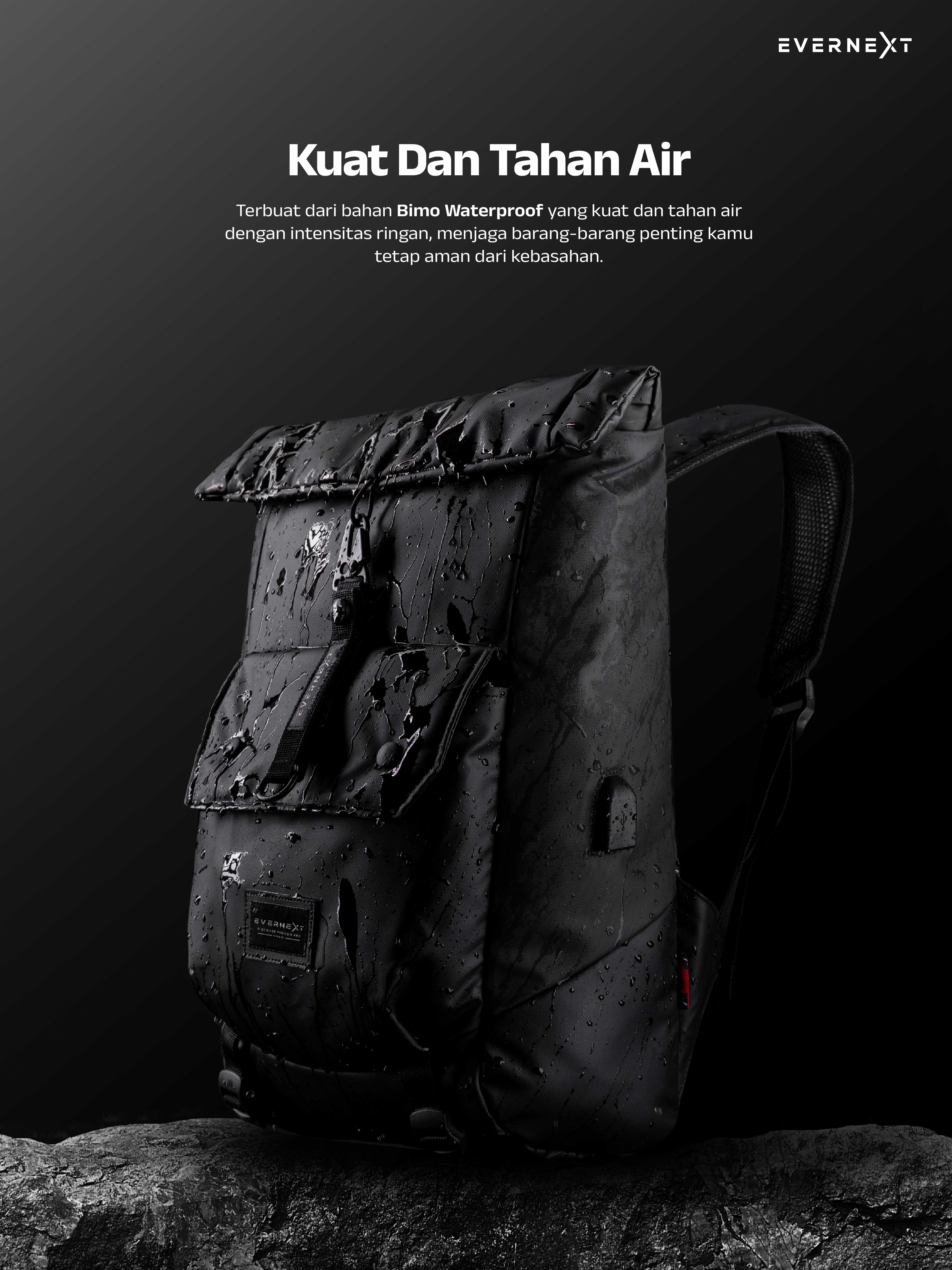 Evernext - Waterproof Men's Backpack, Boys' School Bag, Harley Laptop ...