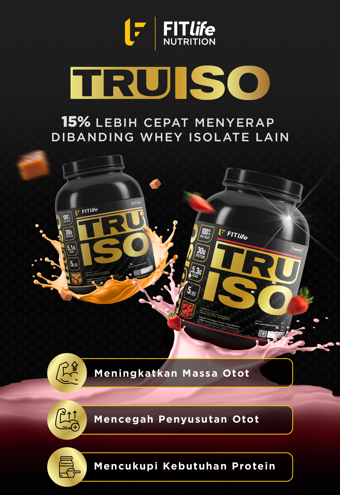 Fitlife Truiso Whey Protein Isolate 2lbs/900gr (WPro Iso Upgraded) | Shopee Malaysia