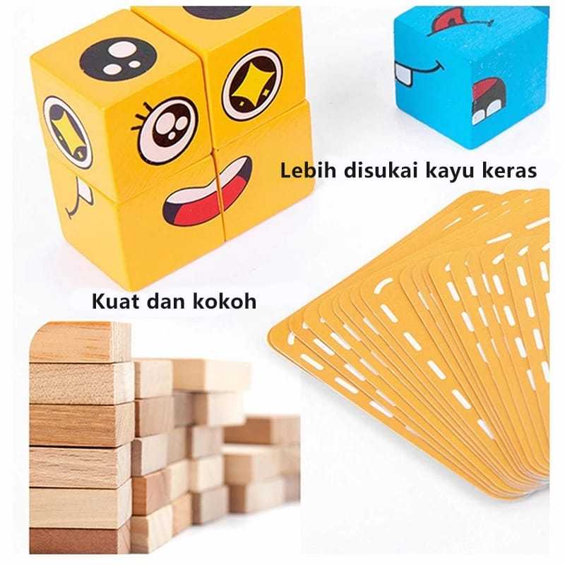 【Gstar】Face Changing Rubik'S Cube Puzzle Toy / Puzzle Dexterity Facial ...