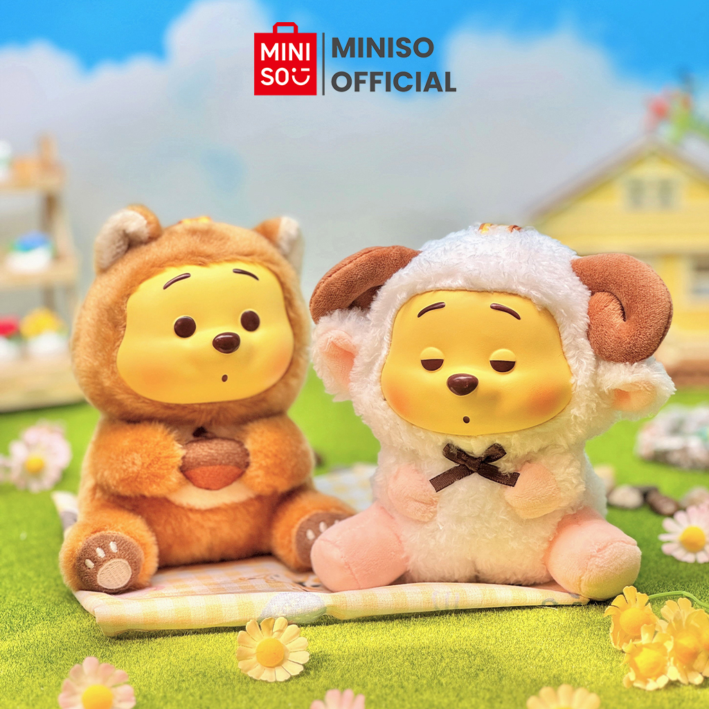 GANTUNGAN MINISO Disney Winnie-The-Pooh Collection Naughty Team Vinyl ...