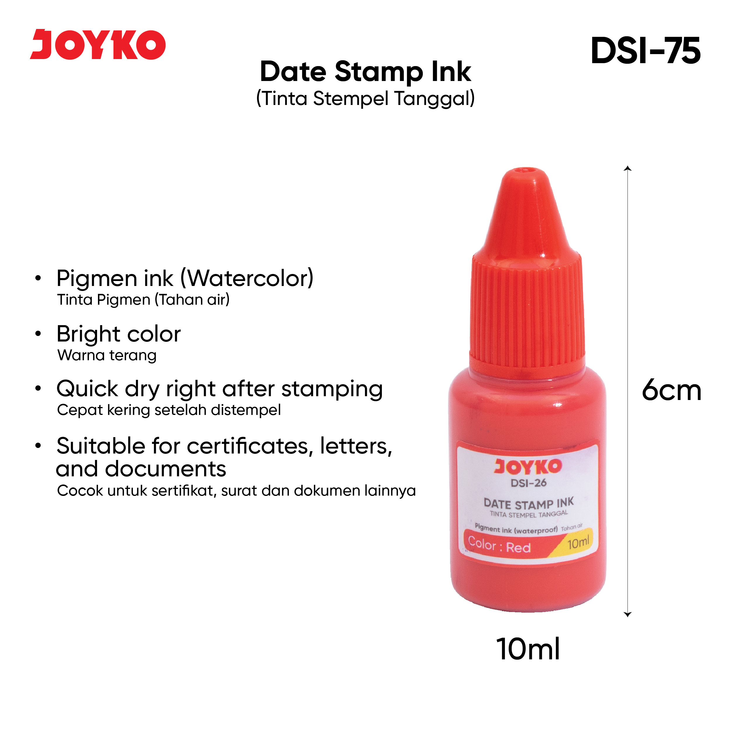 JOYKO Date Stamp S-75 Self Inking Date Stamp | Shopee Malaysia