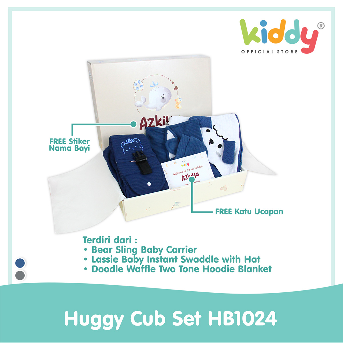 Kiddy Baby Gift Set Hard Box Huggy Cub Set/ Baby Hampers/ Baby Hampers ...