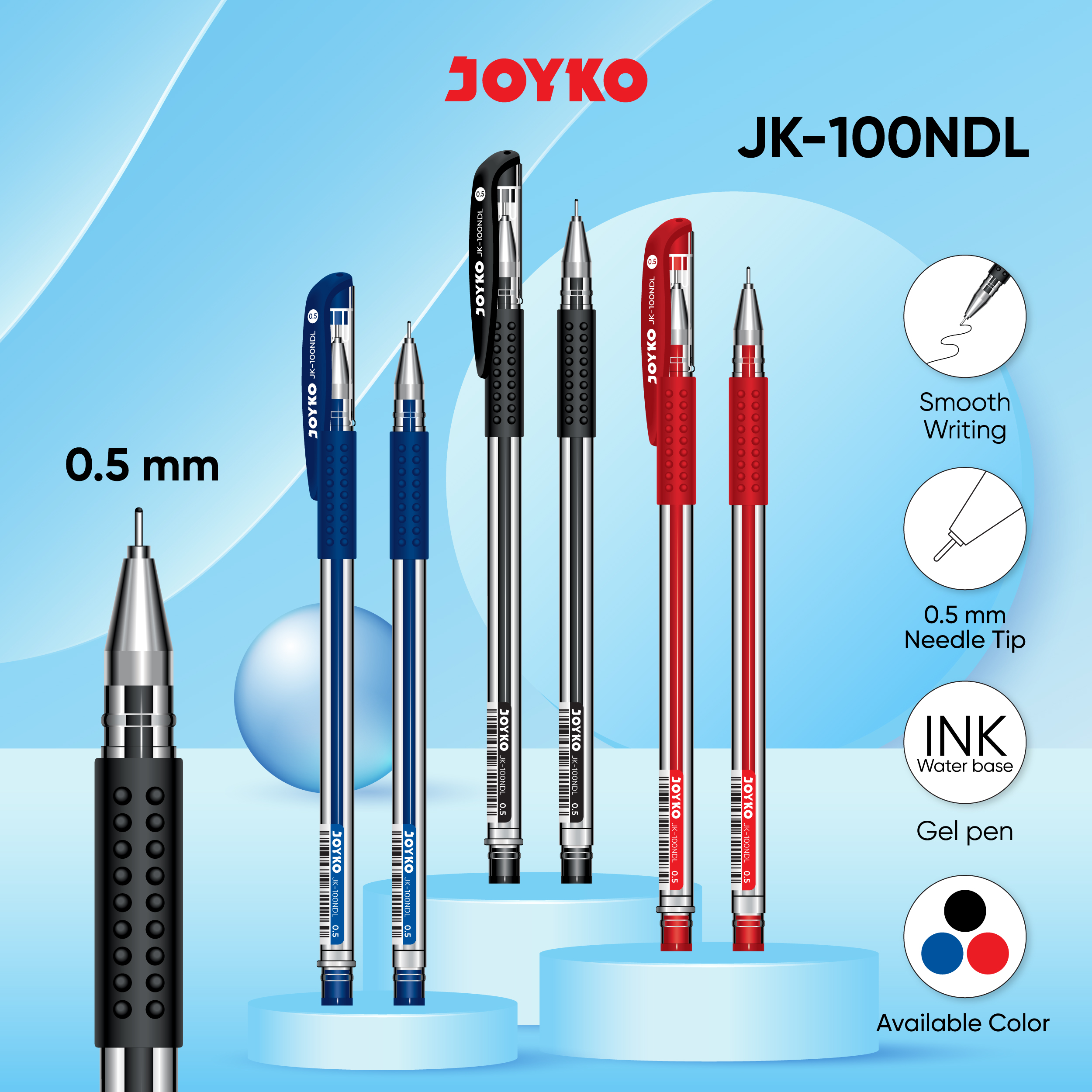 JOYKO Gel Pen JK-100NDL 0.5 mm | Shopee Malaysia