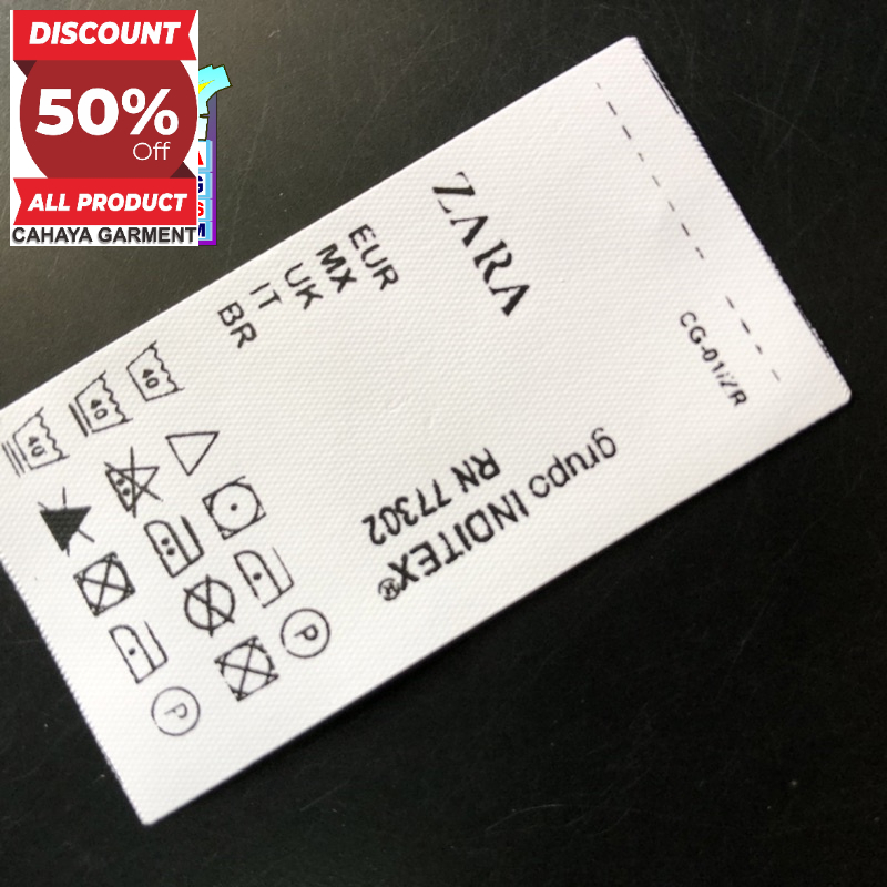 ZARA WASHING TAG ALL SIZE SUPER PREMIUM CO 1X SEND 600PCS | Shopee Malaysia