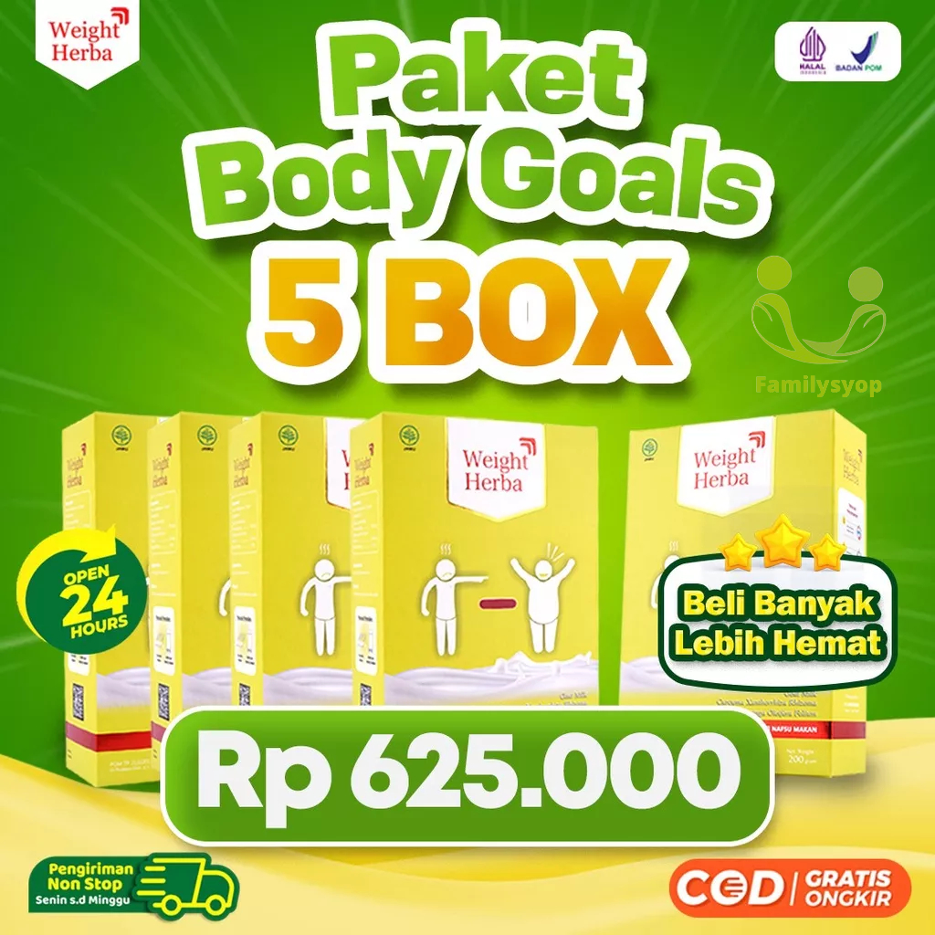 Body Goals Package 5 Box Of Herbal Weight - Appetite Enhancer Milk ...