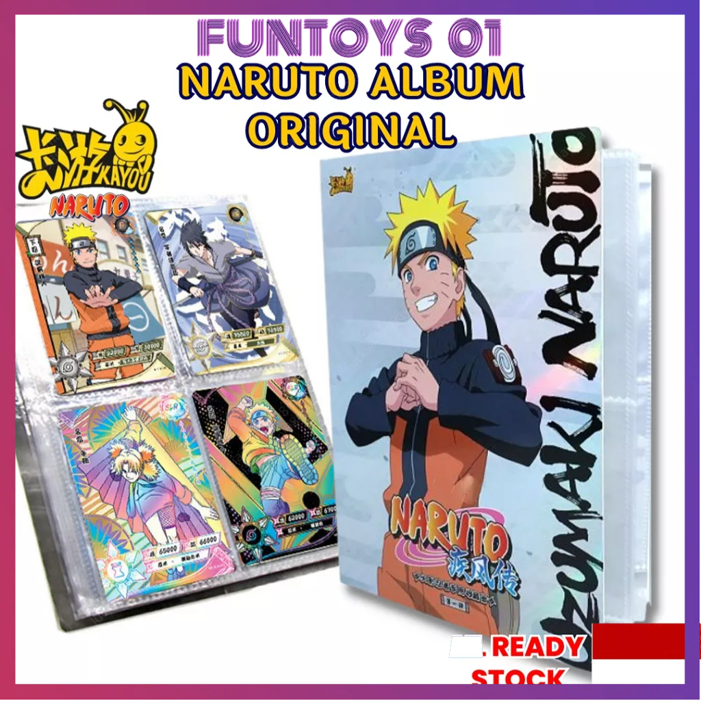 160pcs Naruto Album Book Album Card Big Contents KaYou Naruto Card Book ...