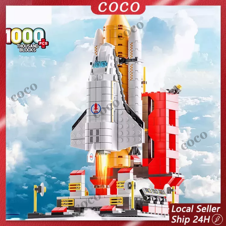 Nano Block Brick Rocket Brick Rocket Box Space-Lik Rocket Launch ...