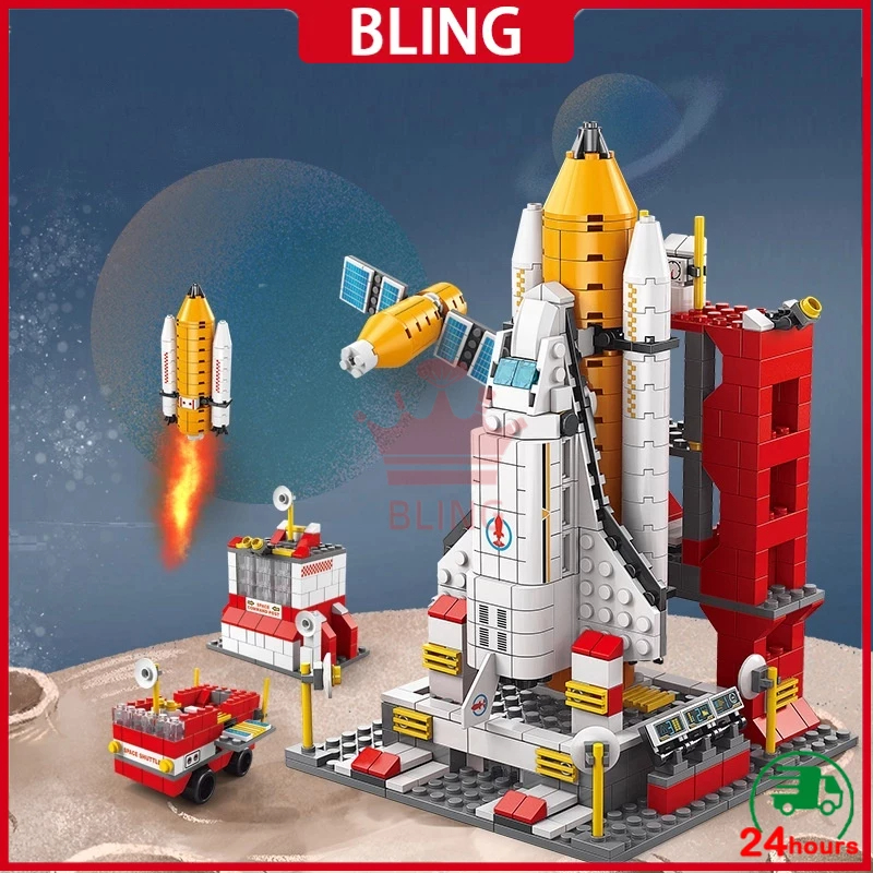 Block Brick Toys/ Space Shuttle/ NASA ROCKET BRICKS Toys/ Spaceship ...