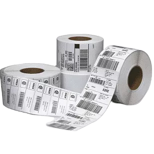 Barcode sticker labels 102 mm x 102 mm semi-coated / semi glossy ...