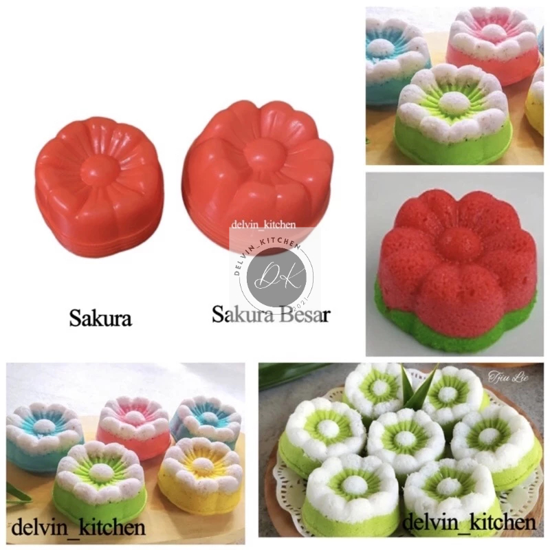 (36 Pcs) LARGE SAKURA MOLDS / AGAR / JELLY / MINI PUDDING / CHOCOLATE ...