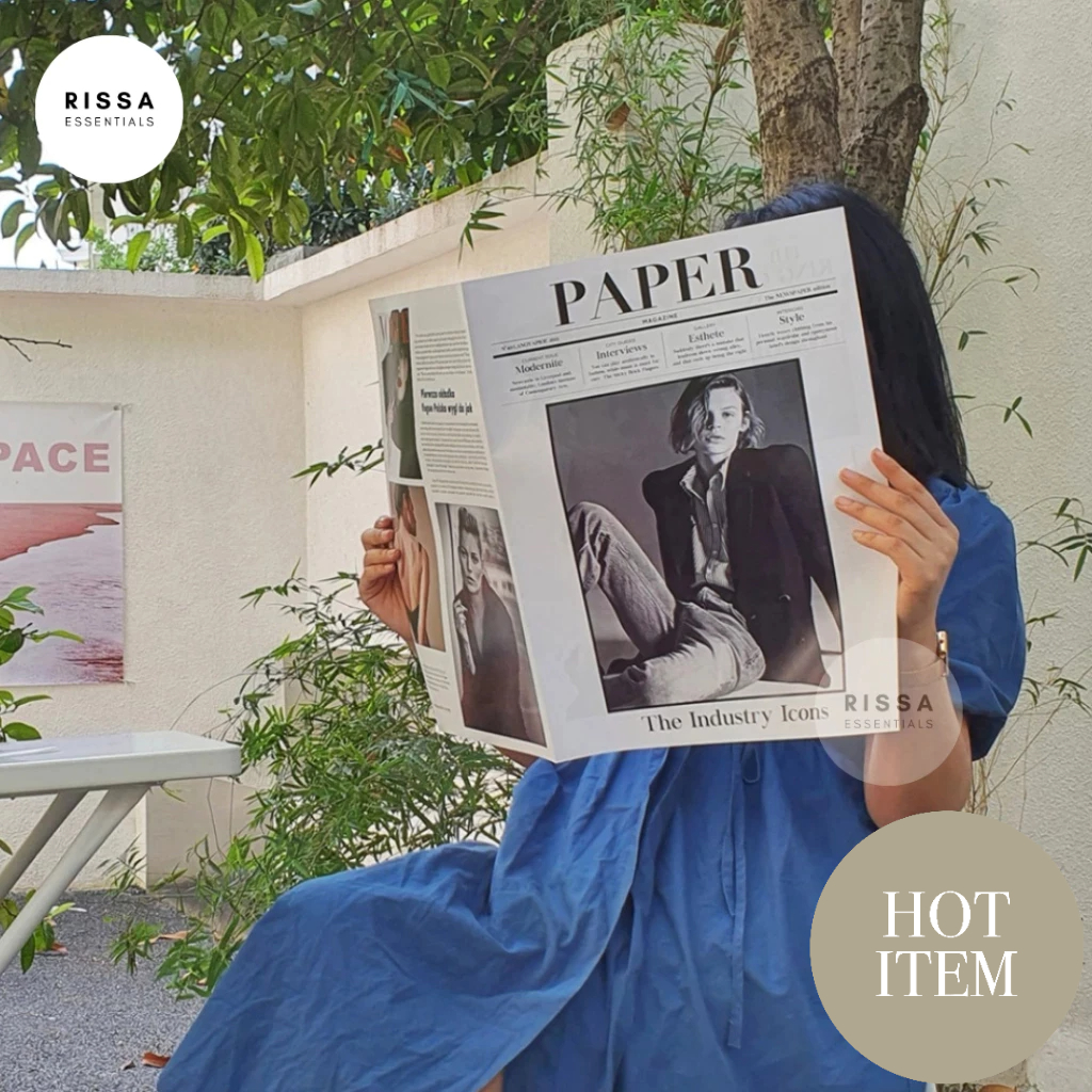 [Rissa] Newsletter Newspaper Photo Props Large Fashion Photo Props ...