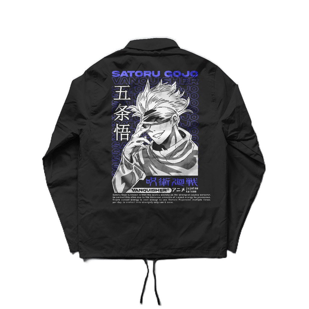 New Jujutsu Kaisen Gojo satoru Anime Coach Jacket 2024 | Shopee Malaysia