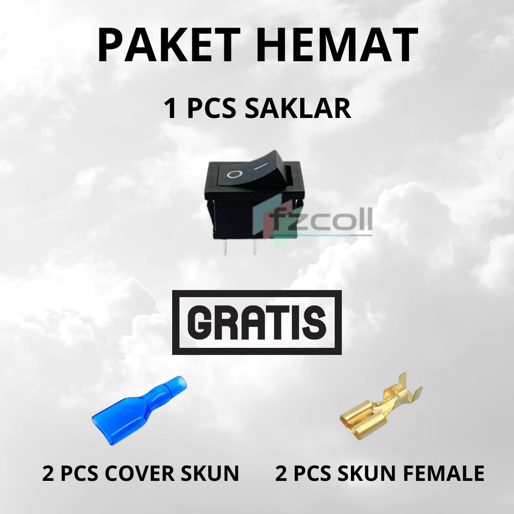 HITAM Switch 2 Mode ON OFF 2 PIN Black Switch | Shopee Malaysia