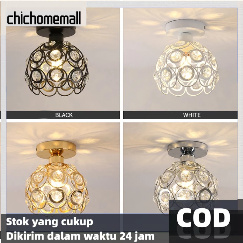 [Minimum Price] Simple Minimalist ceiling Crystal Chandelier Round ...