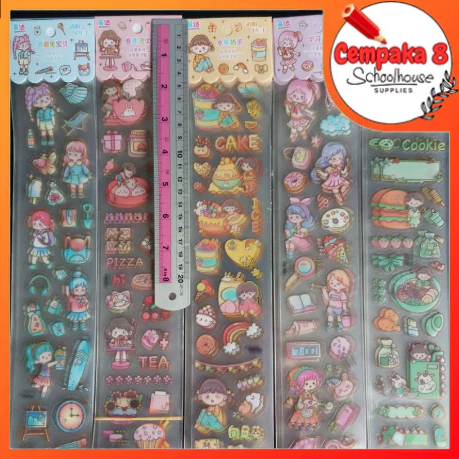 Viral Momo Sticker Korean Character Sticker Children's Korean Glass ...