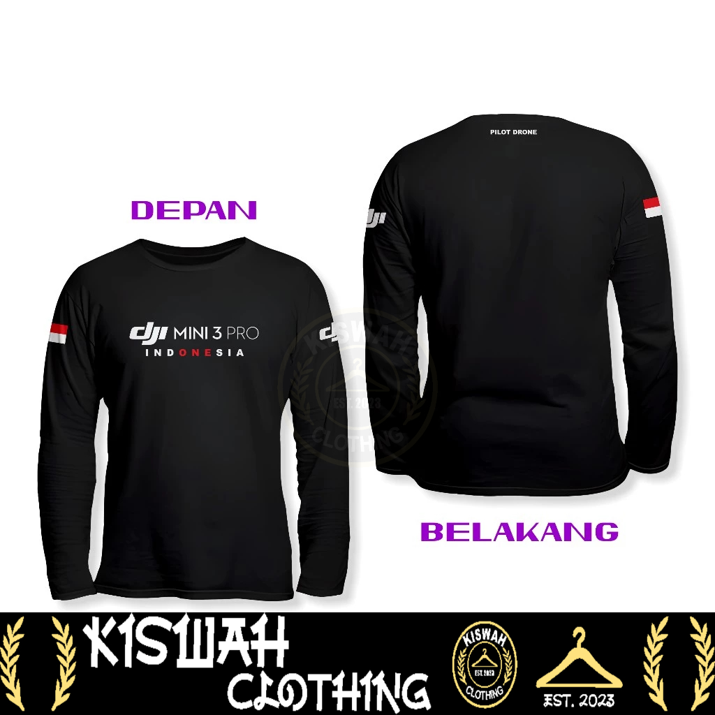 Tsihrt DJI Drone T-Shirt DJI Mini 3 Pro Pilot Drone Long Sleeve T-Shirt ...