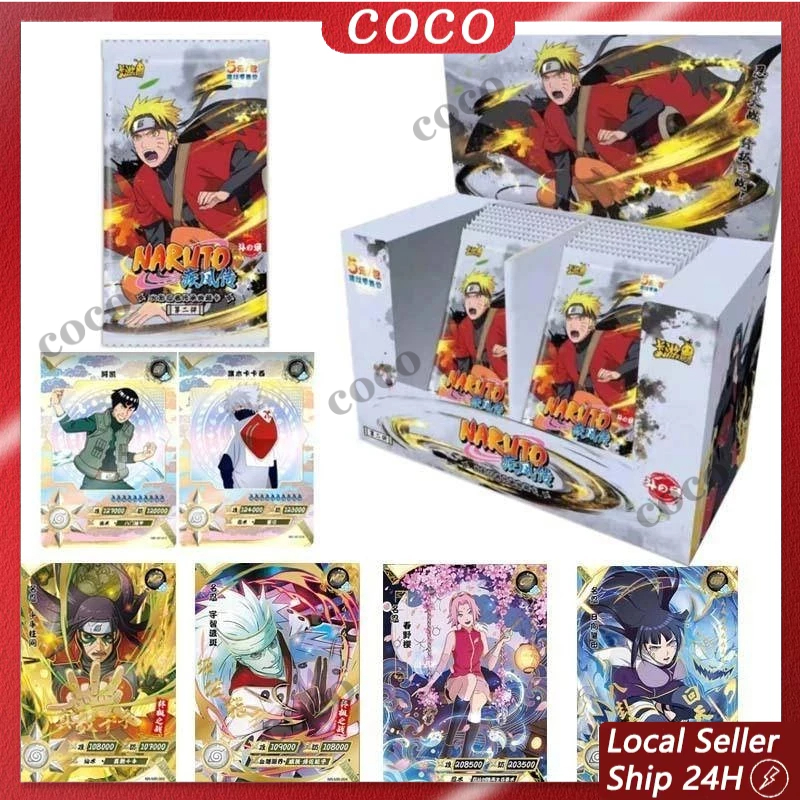 Original Anime Naruto Kayou Tier Wave Box Anime Collection Cards Set ...