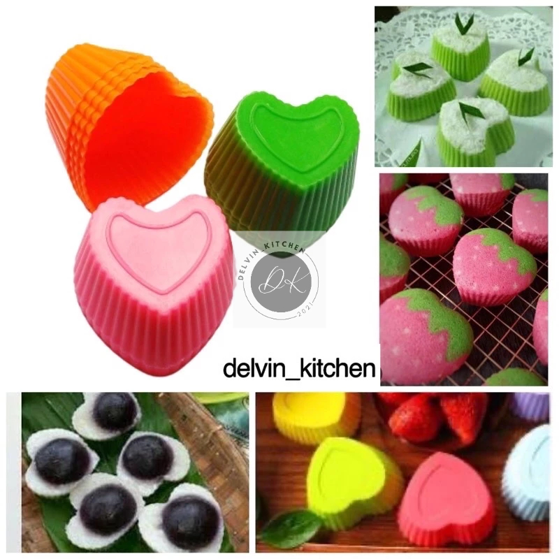 (36 pcs) LOVE/ AGAR / JELLY / MINI PUDDING / CHOCOLATE / PUTU AYU MOLDS ...