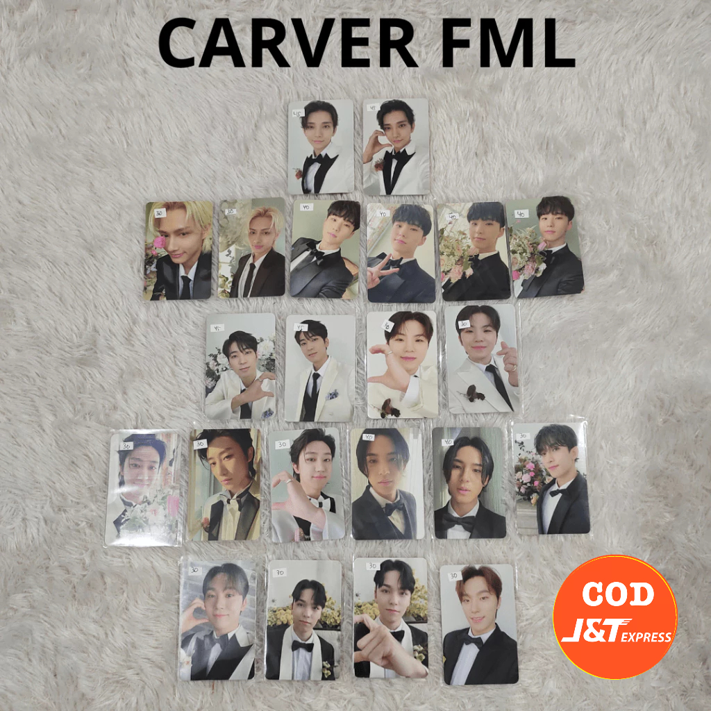 [EXCLUDE Packing] OFFICIAL PHOTOCARD SEVENTEEN FML CARVER CARAT VERSION (joshua jun hoshi wonwoo ...