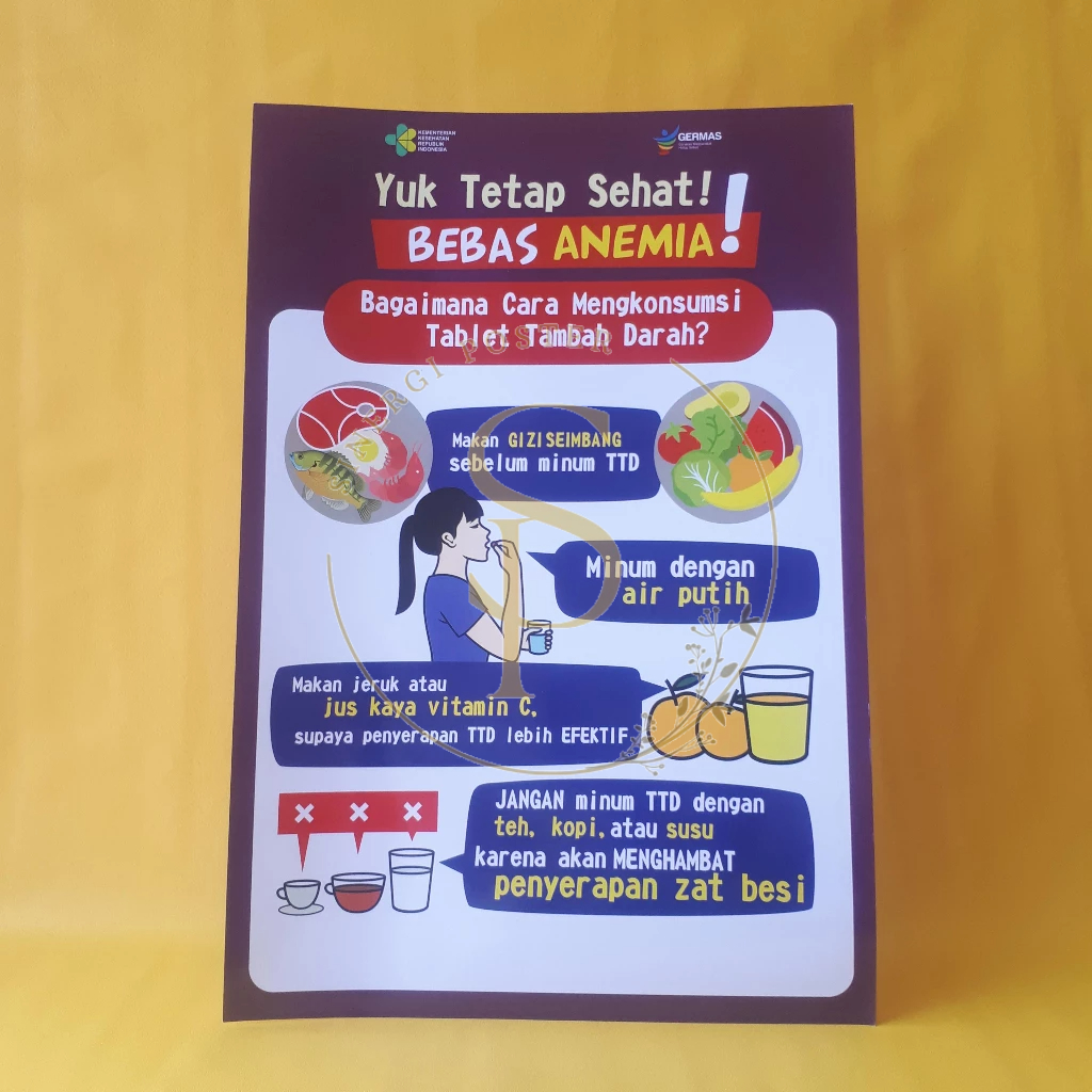 Disease Poster | Anemia Poster | Poster How To Consume Tablets Add ...