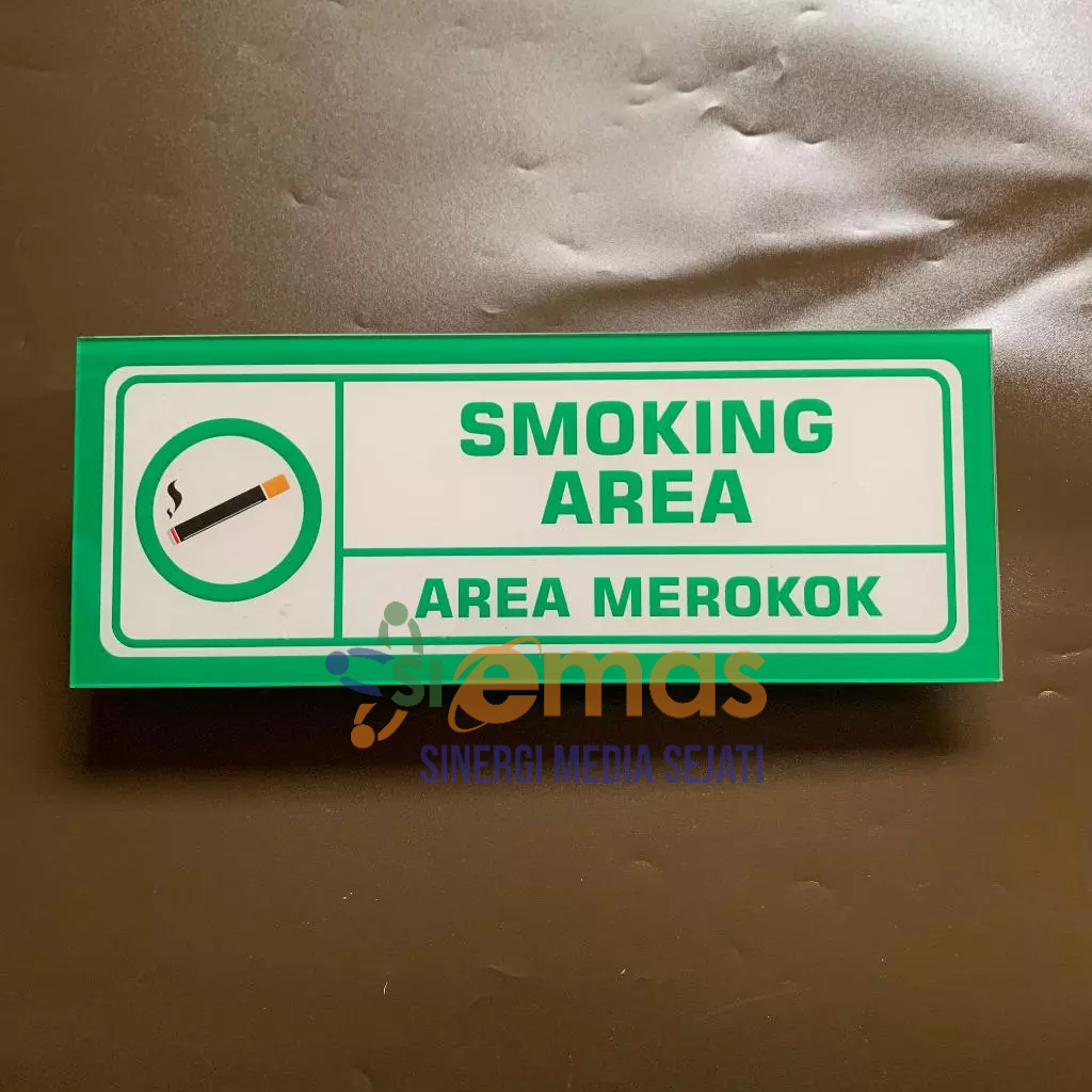 Smoking Area Acrylic Board | Smoking Area Acrylic | Patch Warning Signs ...