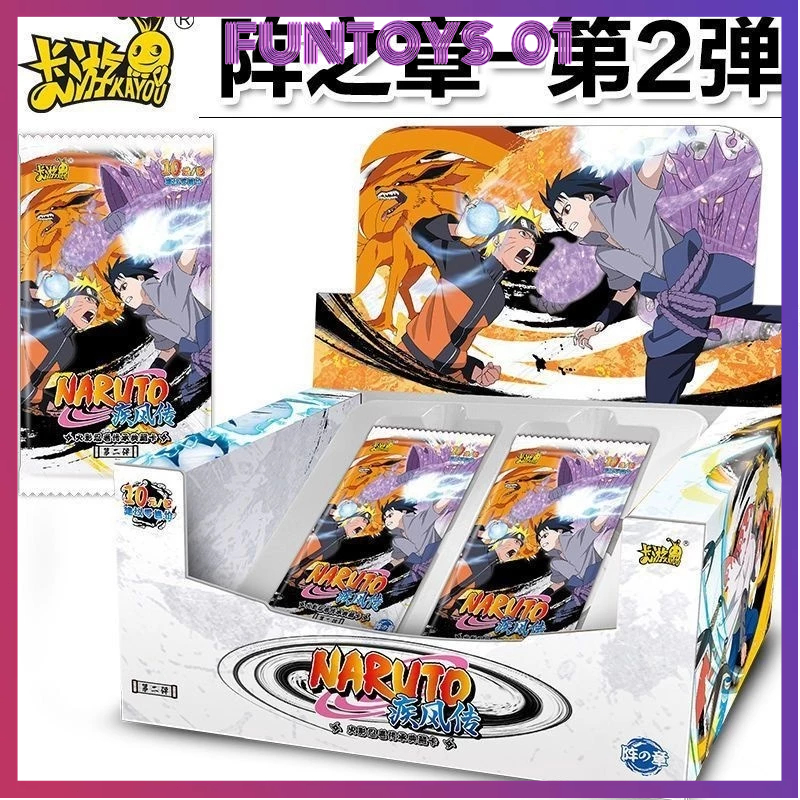 Original Kayou 1 Box 90pcs Naruto Card Tier 4 Wave 2 Anime Naruto ...