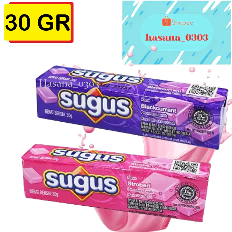 Sugus Stick Soft Candy 30 Grams [Strawberry, Blackcurrent] | Shopee ...