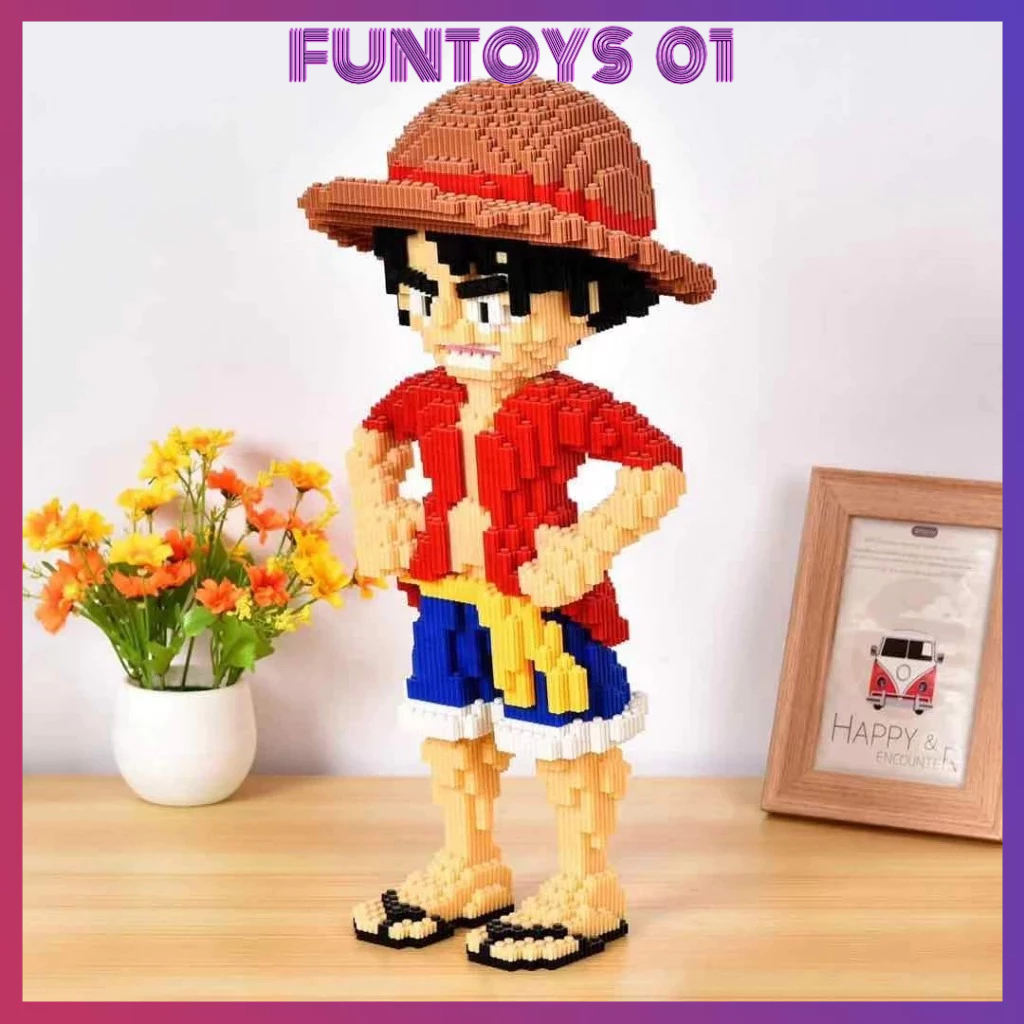 Nano Block Character Onepiece Luffy Chopper 3D Series Educational Toys ...