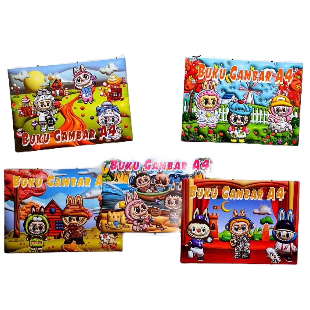 Drawing Book A4 LABUBU (10pc) | Shopee Malaysia