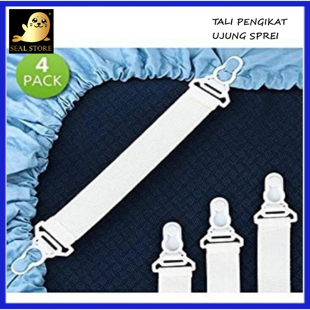 Bed Sheet Rubber Strap Fasteners for Mattress Sheet End Fasteners (1 ...