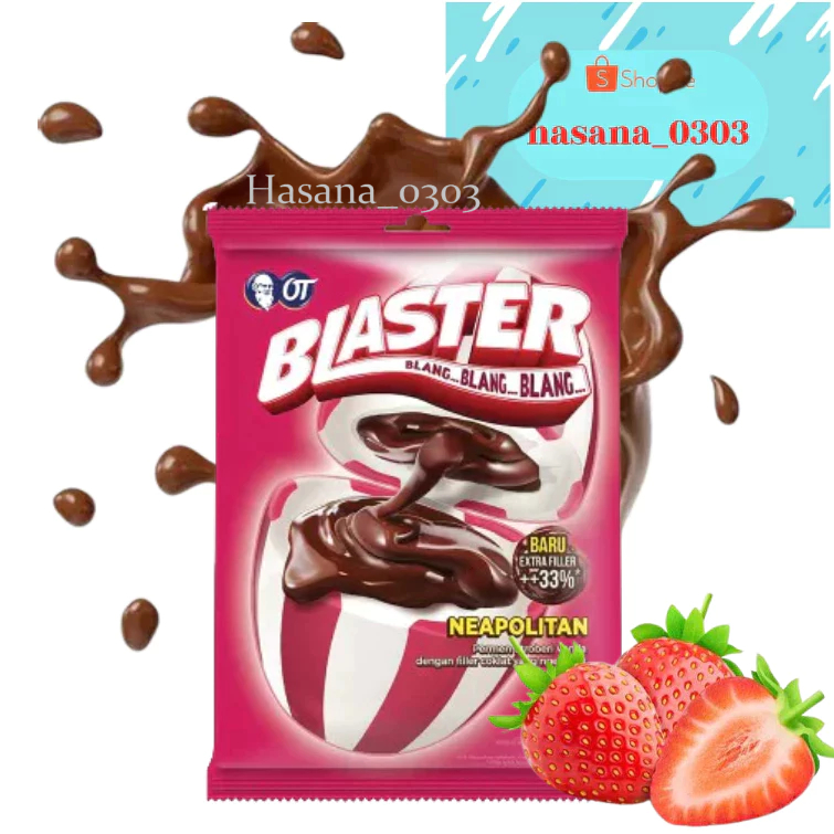 Blaster Neapolitan Vanilla Strawberry Candy 100 g | Shopee Malaysia