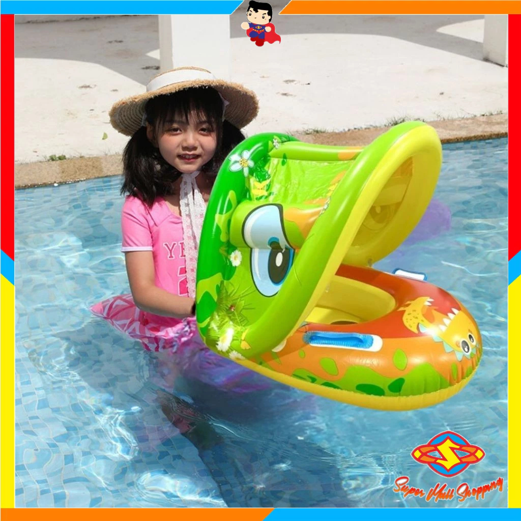 SMS Children's Hood Swimming Tire Cute Character Inflatable Children's ...
