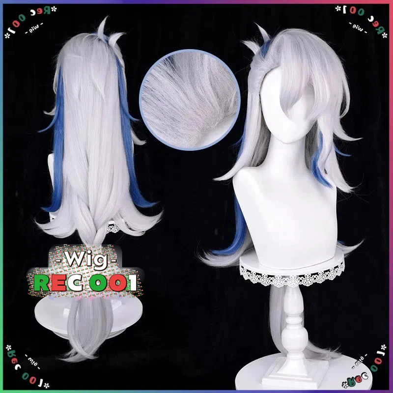 Genshin Impact Cosplay Neuvillette Wig Adults/Kids Can Use It 77 ...
