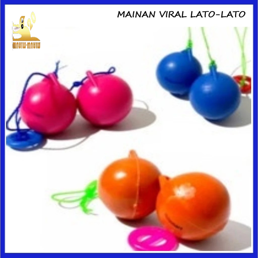 (PREMIUM Material) Old School Toy Ball LATO LATO 40MM | Shopee Malaysia