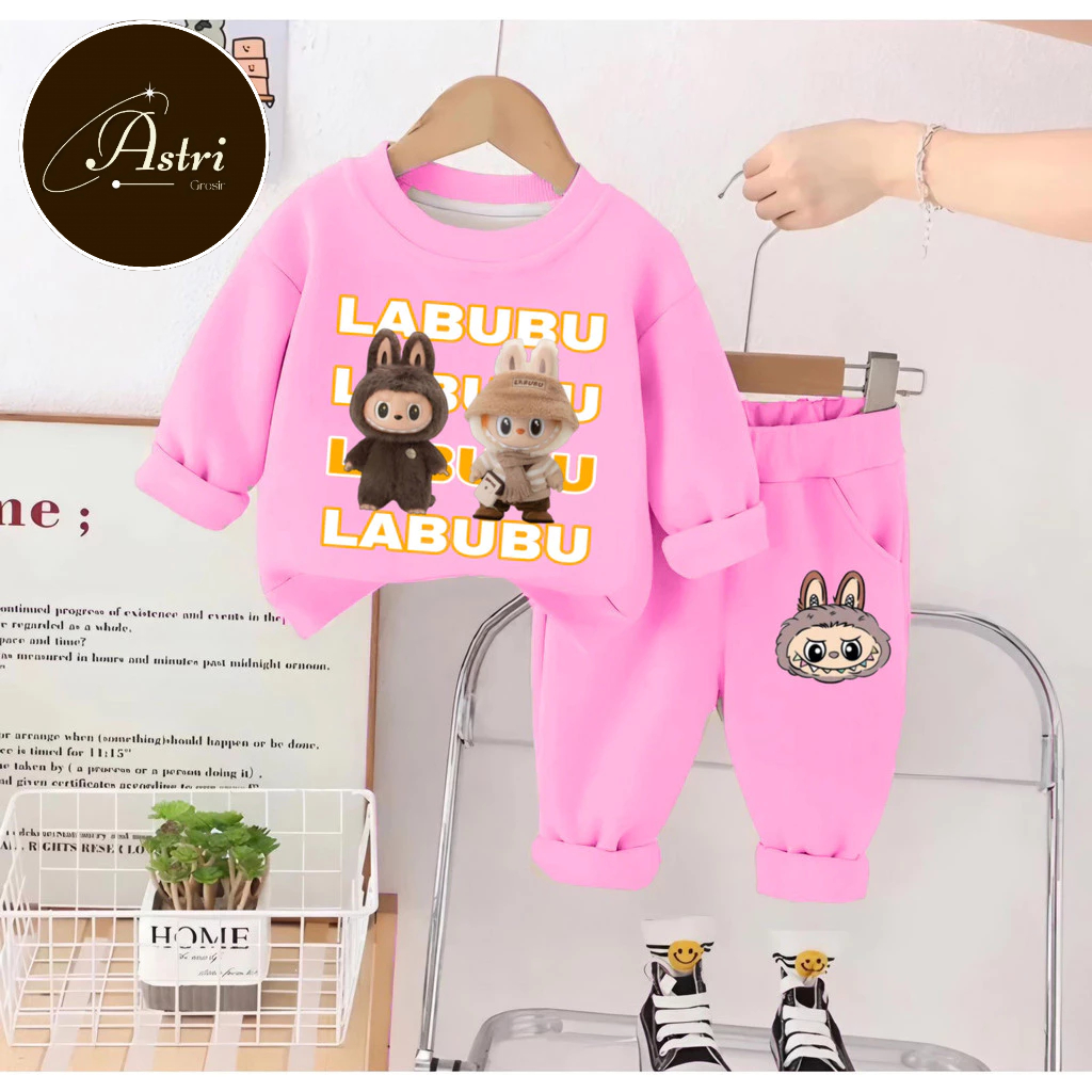 Labubu Pattern Children's Sweater Set Age 1-5 Years Boys' Suit Girls' Suit Viral Children's ...