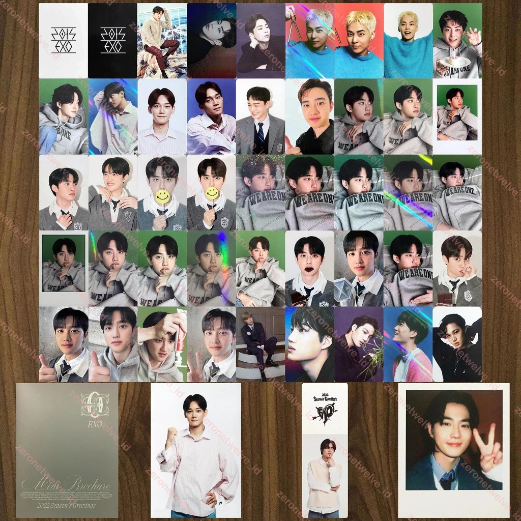 Exo Xiumin Suho Chen Chanyeol Kyungsoo Kai Sehun Photocard Season Greeting 2015 2017 2020 2022 ...