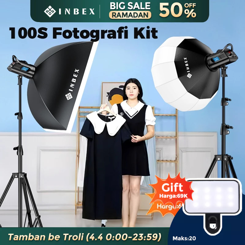 Ready INBEX IL100S LED 100W Live Video Studio lighting lights ...