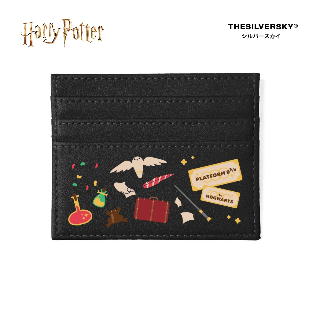 Thesilversky Hogwarts Platform 9 Black Card Holder | Harry Potter ...