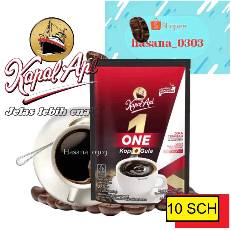 KAPAL API ONE Sugar Separate contains 10 SACHETS [BAG PACKAGING ...