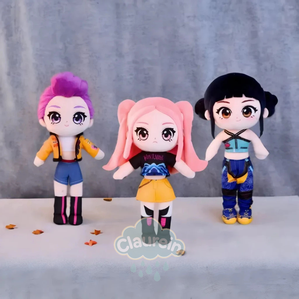 GANTUNGAN KPOP DEMON HUNTERS PLUSH DOLL HUNTRIX RUMI MIRA ZOEY ...