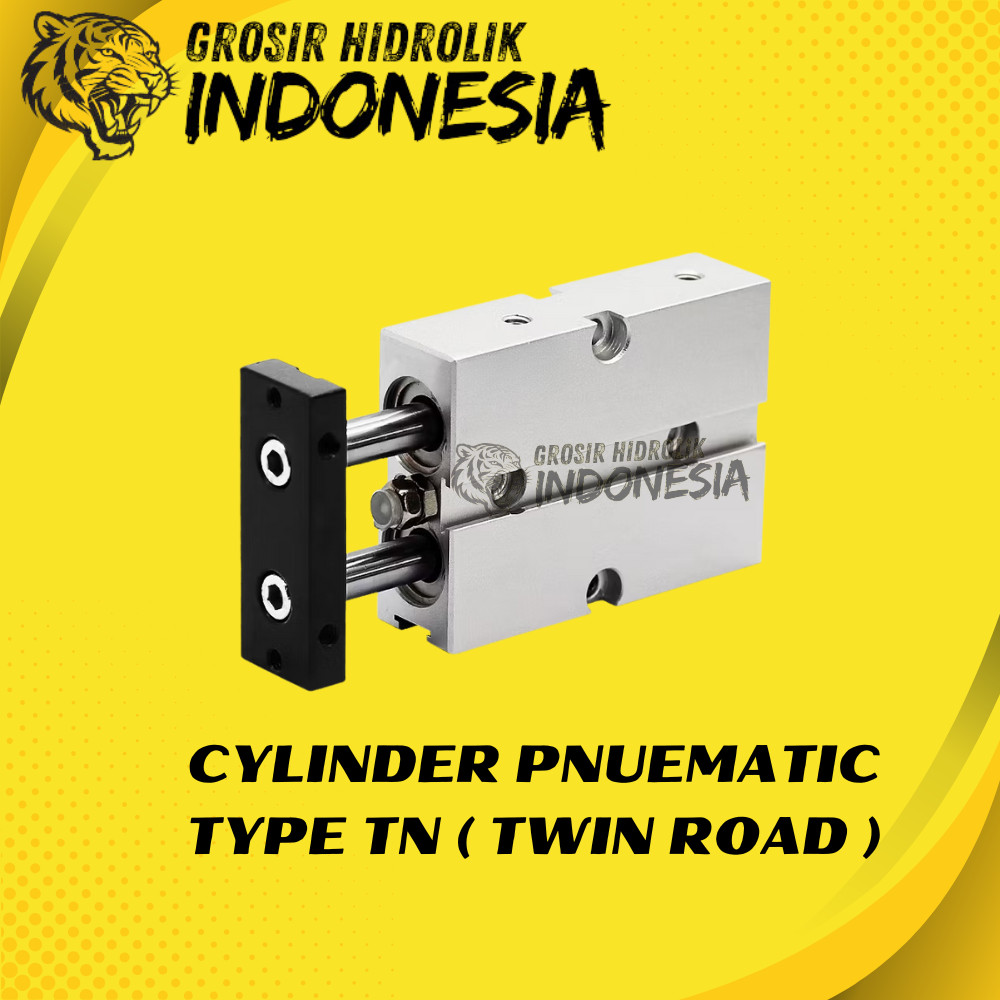 TN 40 x 20 Pneumatic Cylinder Twin Rod / Cylinder Pneumatic Twin Rod ...
